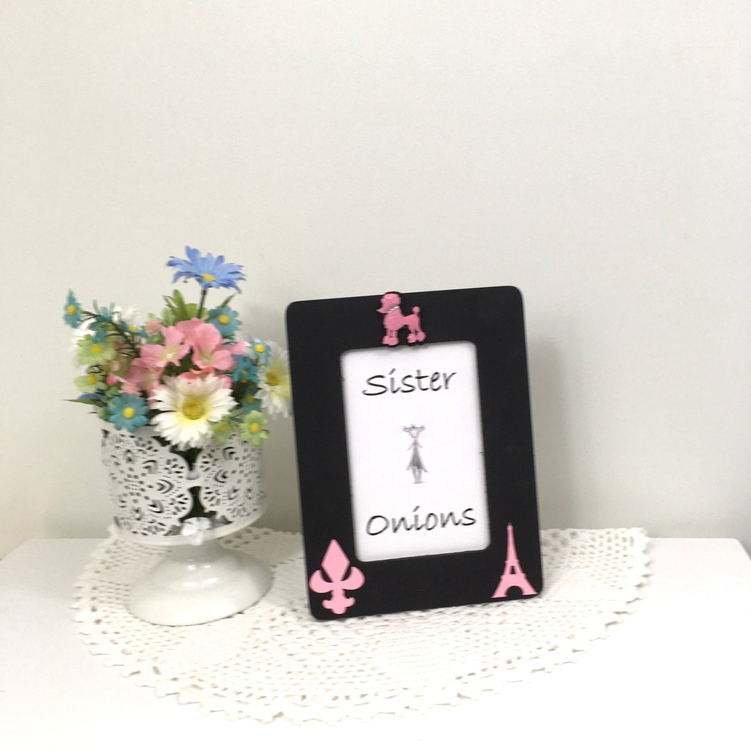 Beebee in Paris Embellished 4x6 Vertical Picture Frame Paris Vacation ...