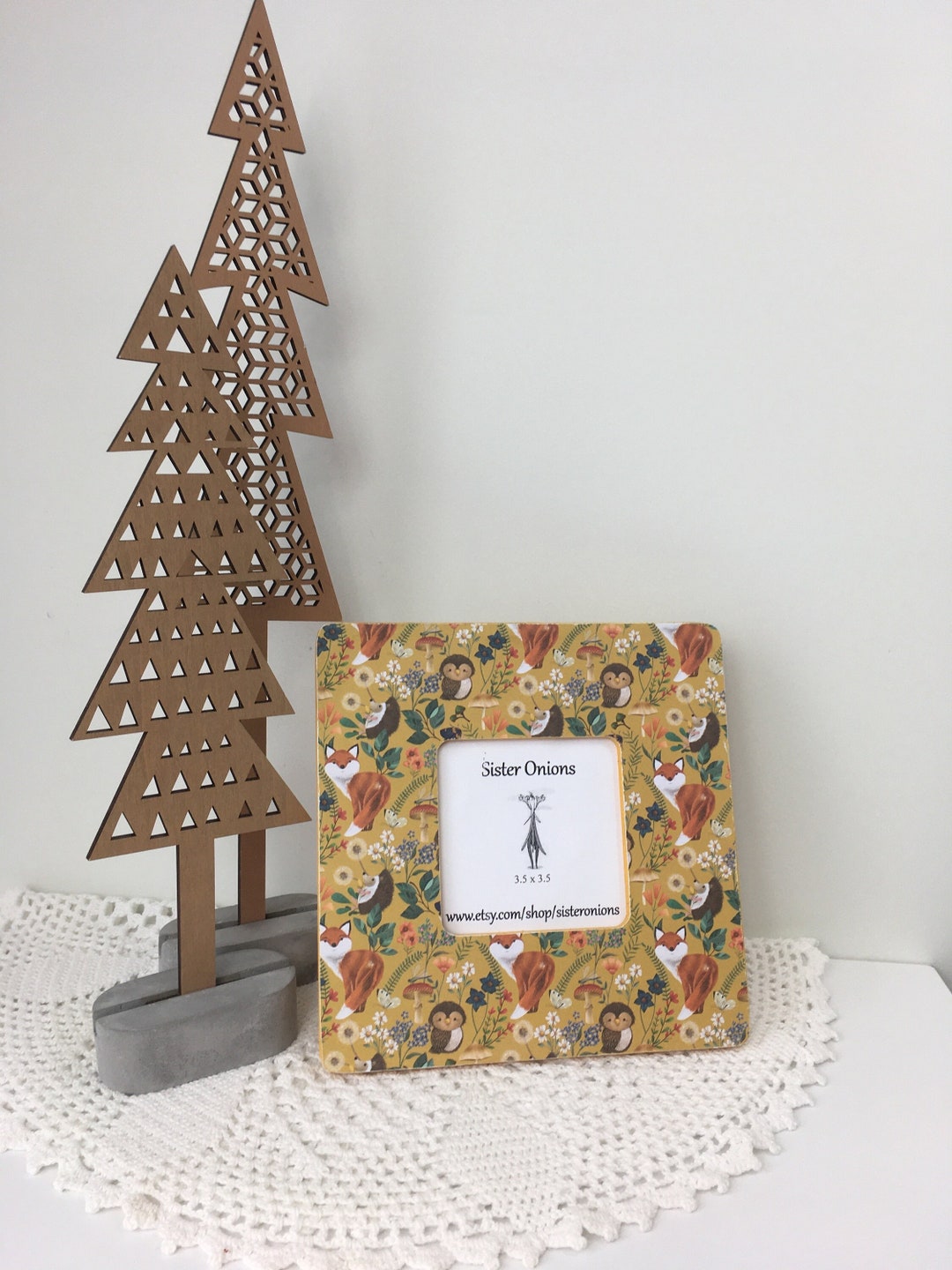 Foxes, Hedgehogs and Owls, Oh My! Woodland Decoupaged Photo Frame Baby ...