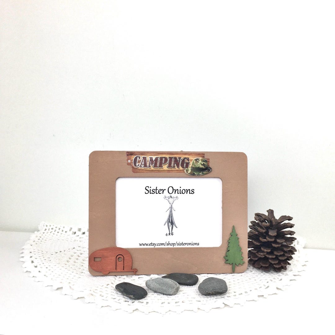 Around the Campfire Embellished 4x6 Horizontal Camping Picture Frame ...