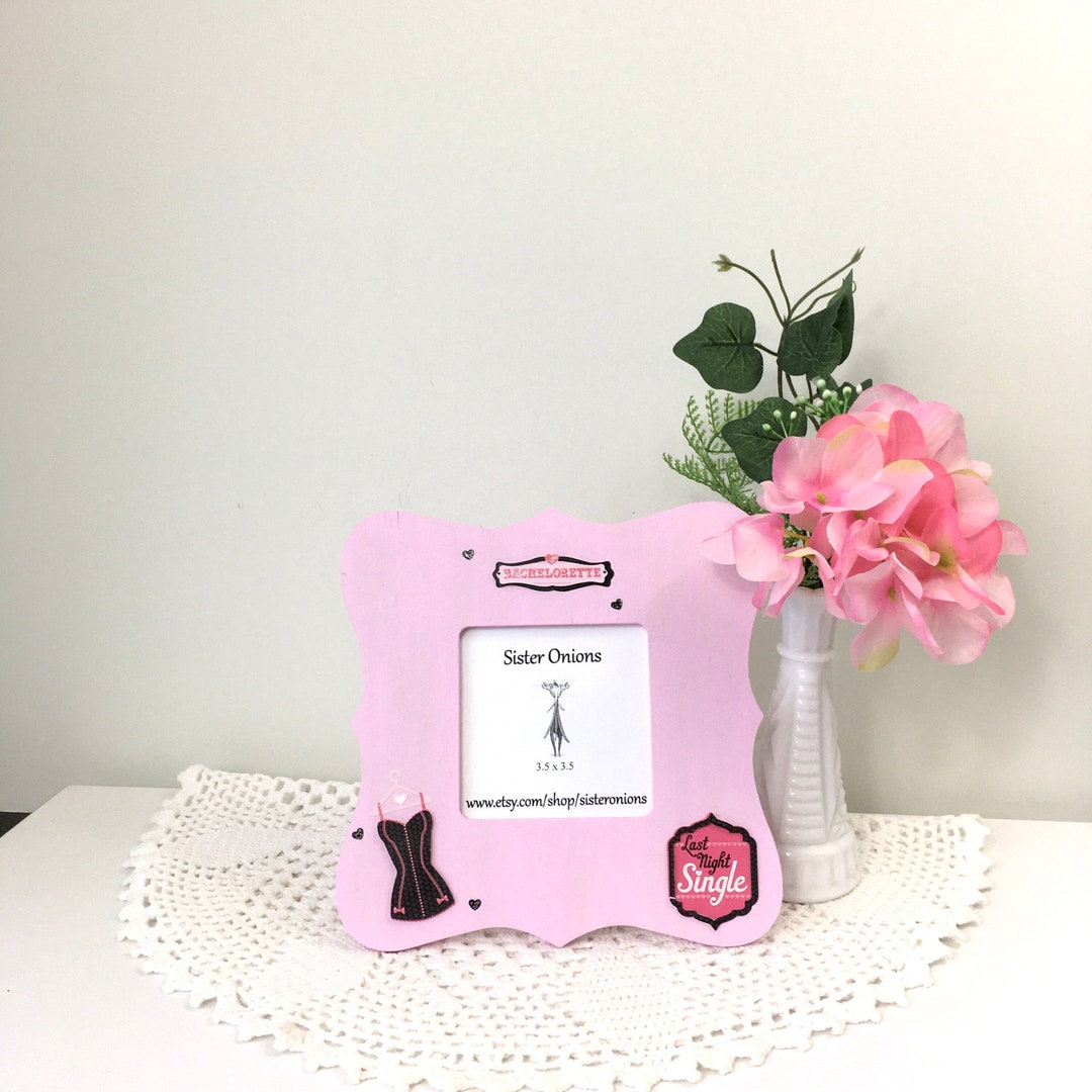Last Night Single Embellished 8x8 Curvy Picture Frame Girls Night Out ...