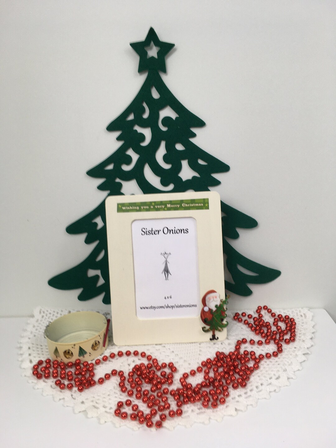 Filled With Christmas Spirit 4x6 Vertical Embellished Christmas Picture ...