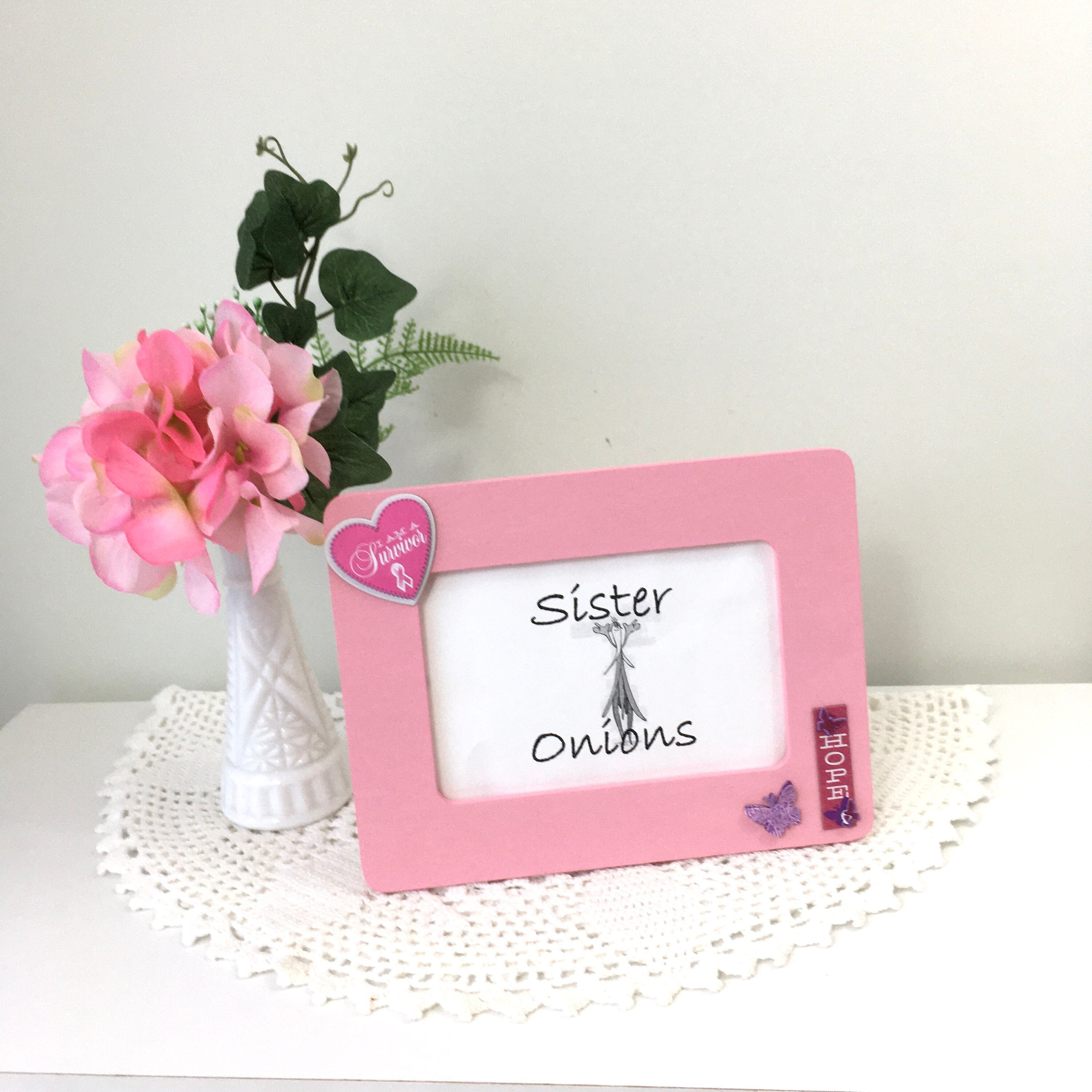 I Am A Survivor 4x6 Horizontal Embellished Breast Cancer Picture Frame ...