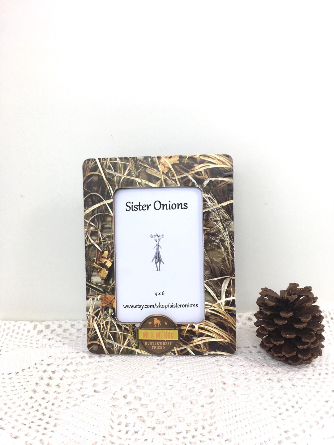 Hunter's Best Friend Decoupaged Embellished 4x6 Vertical Hunting Camo ...