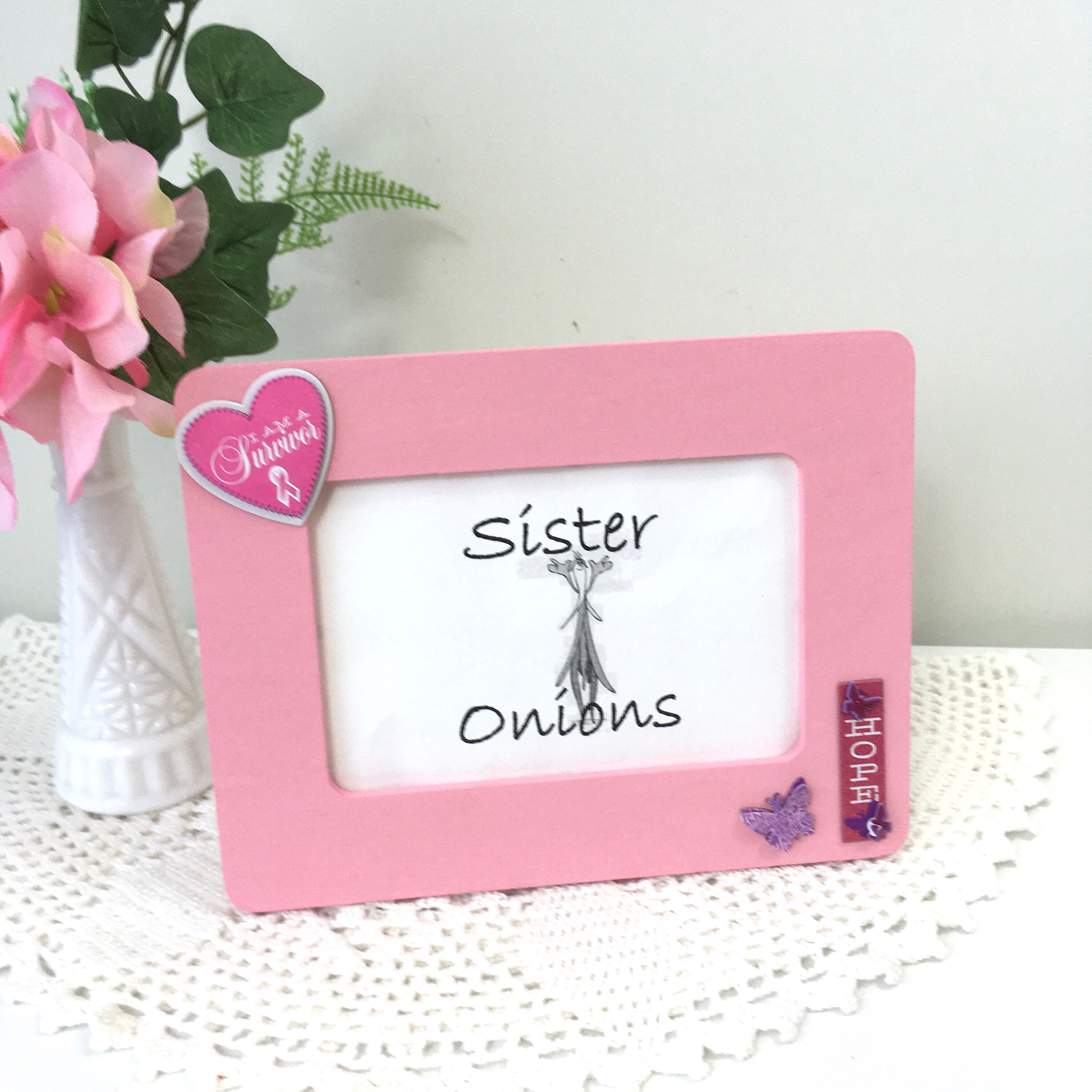 I Am A Survivor 4x6 Horizontal Embellished Breast Cancer Picture Frame ...