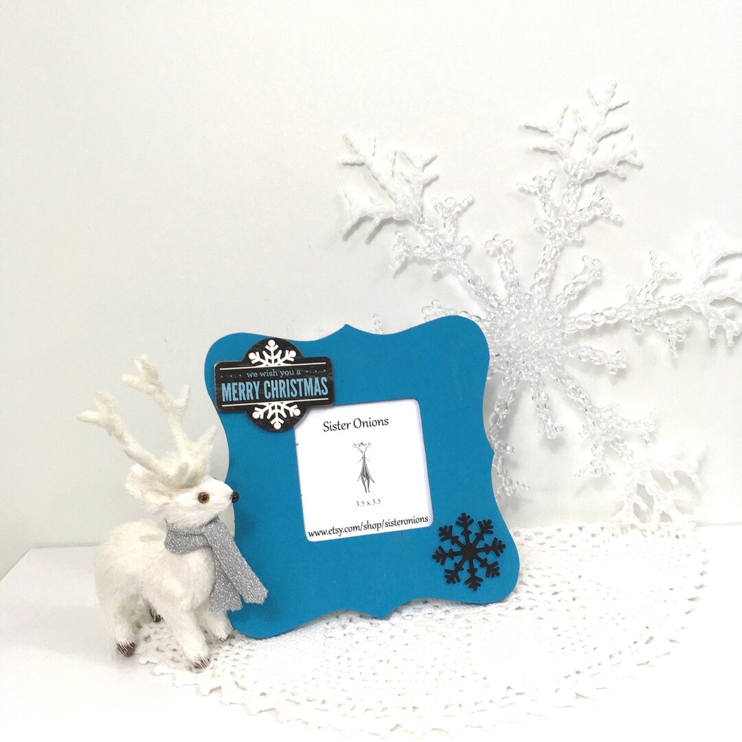 Stay Cozy Embellished 8x8 Curvy Winter Picture Frame Christmas Wishes ...