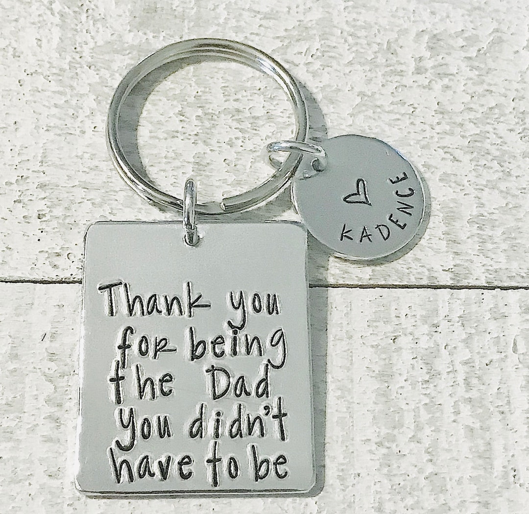Father, Keychain, Step-dad, Dad, Daddy, Key Chain, Stepdad, Hand ...