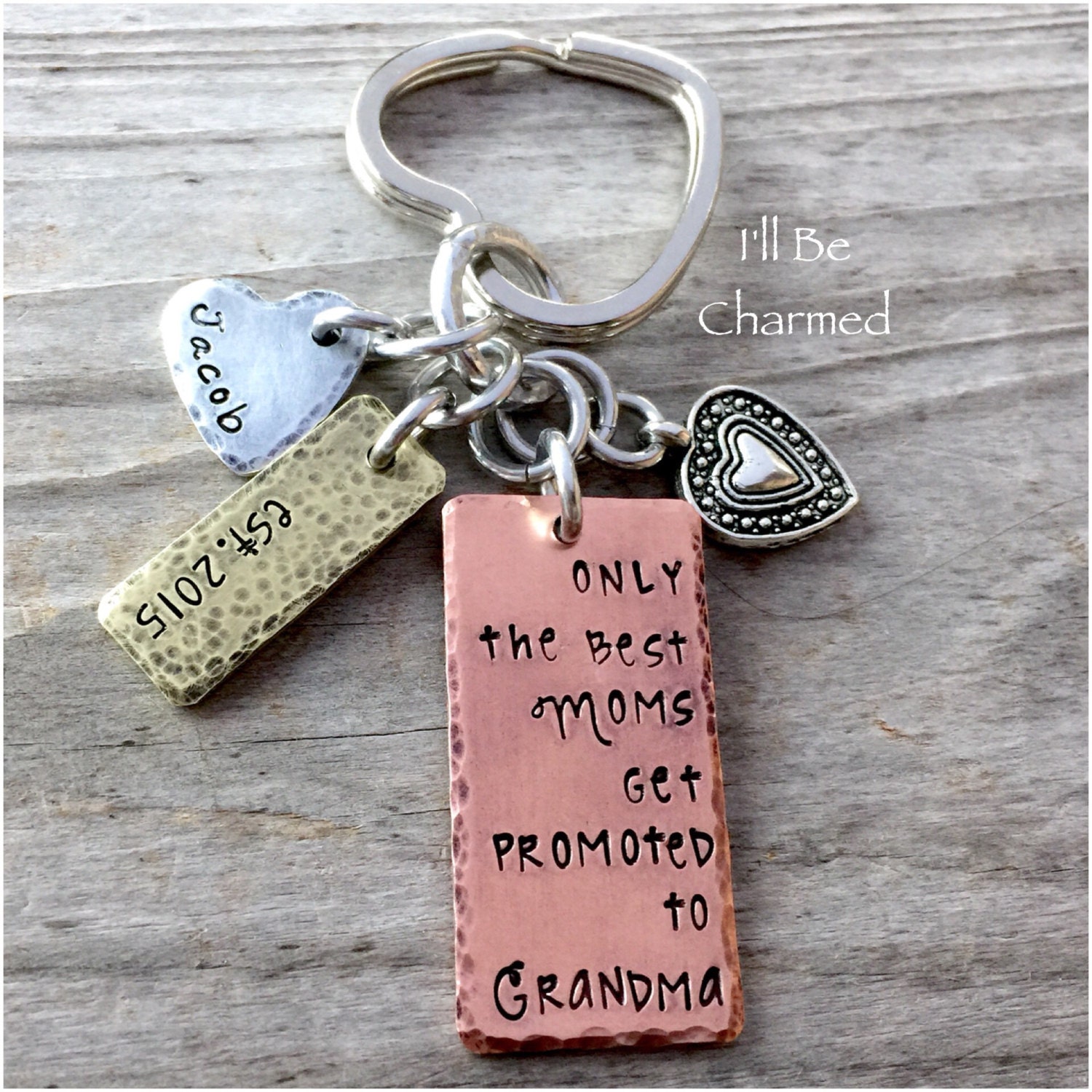 Grandma Key Chain Birth Anouncement Only the Best Moms Get - Etsy