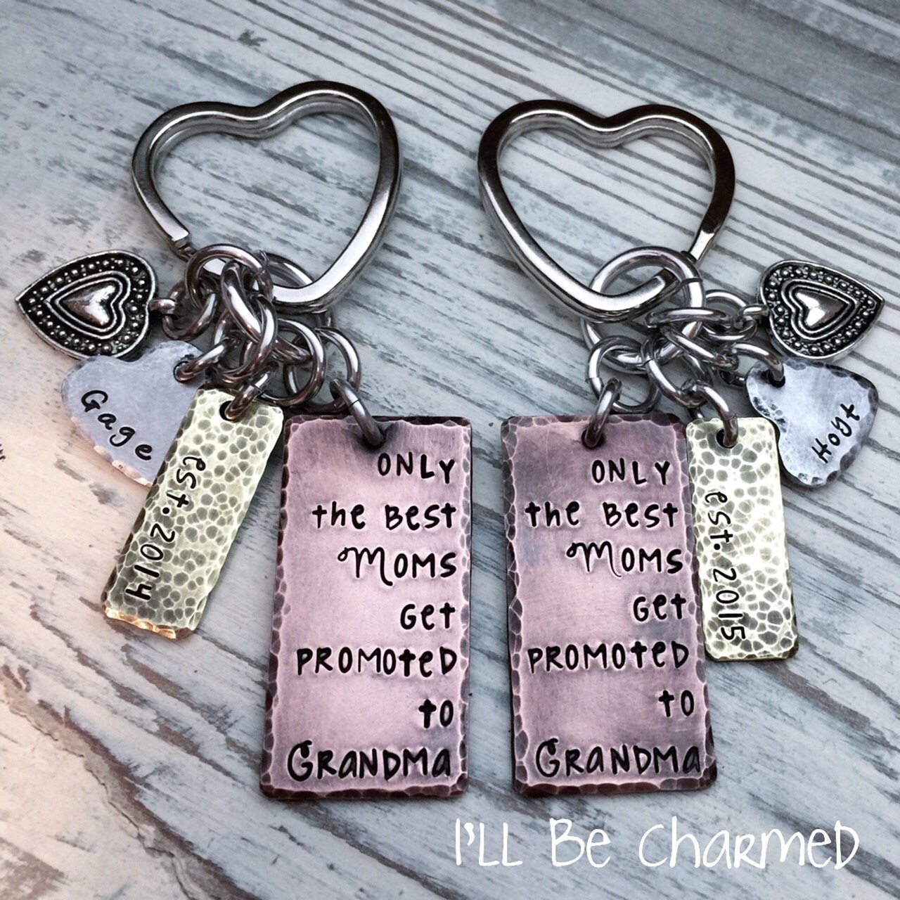 Grandma Key Chain Birth Anouncement Only the Best Moms Get - Etsy