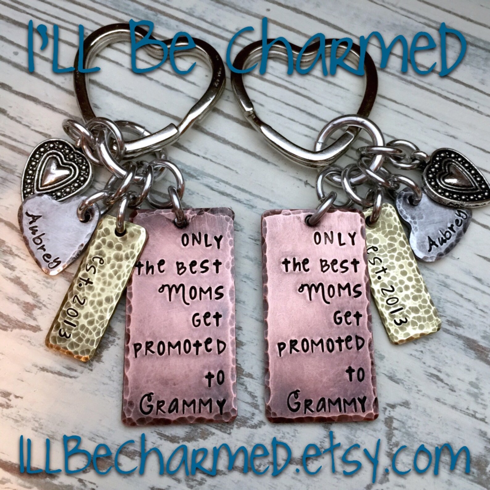 Grandma Key Chain - Birth Anouncement - Only the Best Moms Get Promoted ...