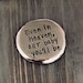 Handstamped Pewter, Pocket Token, Wedding Gift, Coin, Lucky Coin ...