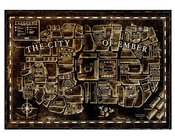 City of Ember Map | Etsy