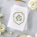 Classic Couple's Crest Vellum Overlay Interlocking Monogram Couple's Monogram Invitation Add-on ...