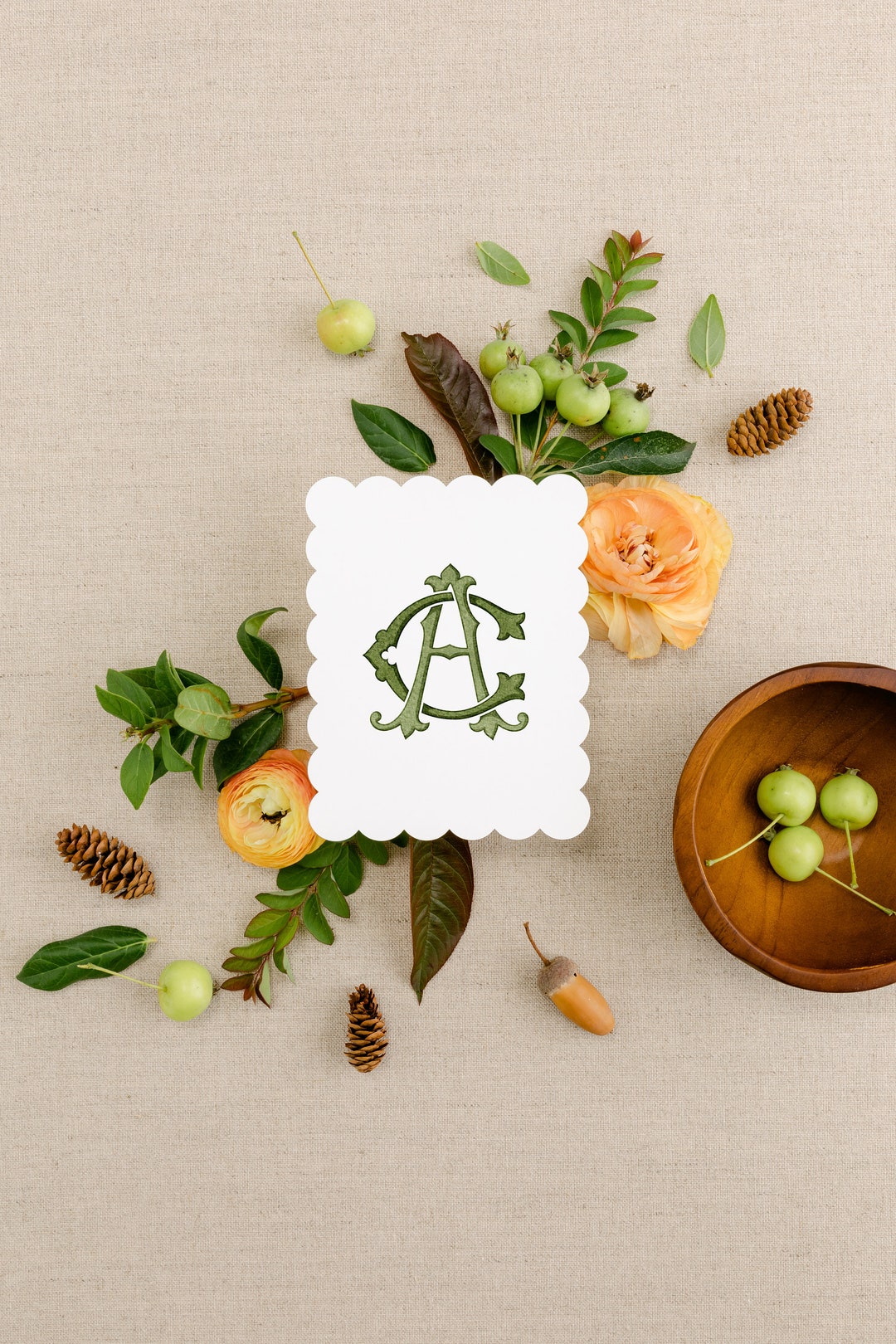 Watercolor Couple's Monogram | Couple's Wedding Monogram With Two ...