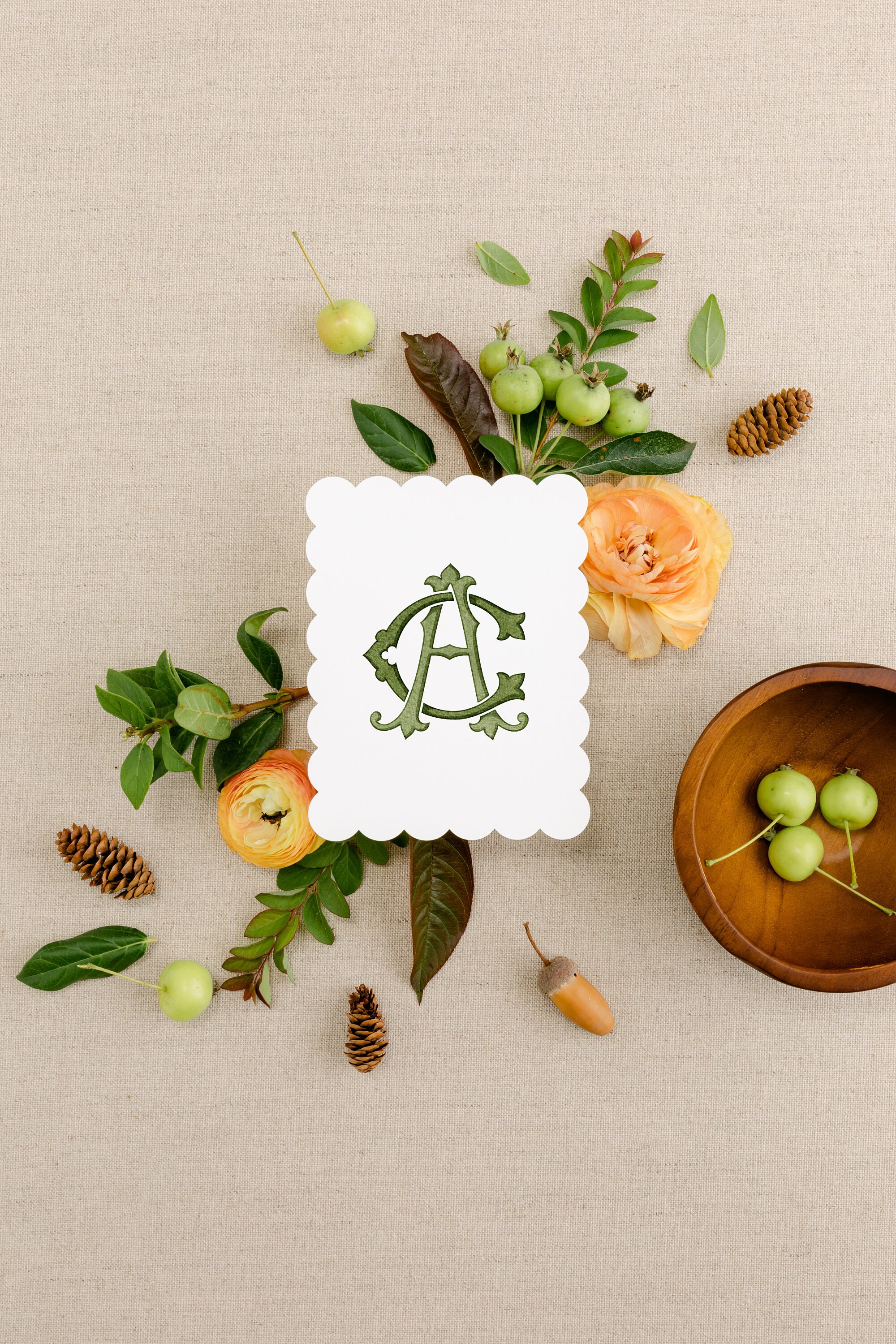 Watercolor Couple's Monogram Couple's Wedding Monogram With Two ...