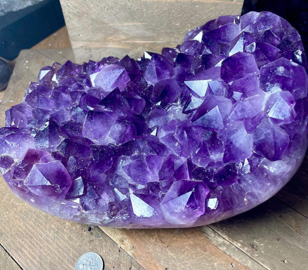 Colossal Amethyst Clusters Druzy POLISHED SIDES ,purple Amethyst Cluster, Amethyst Druzy Crystal ...