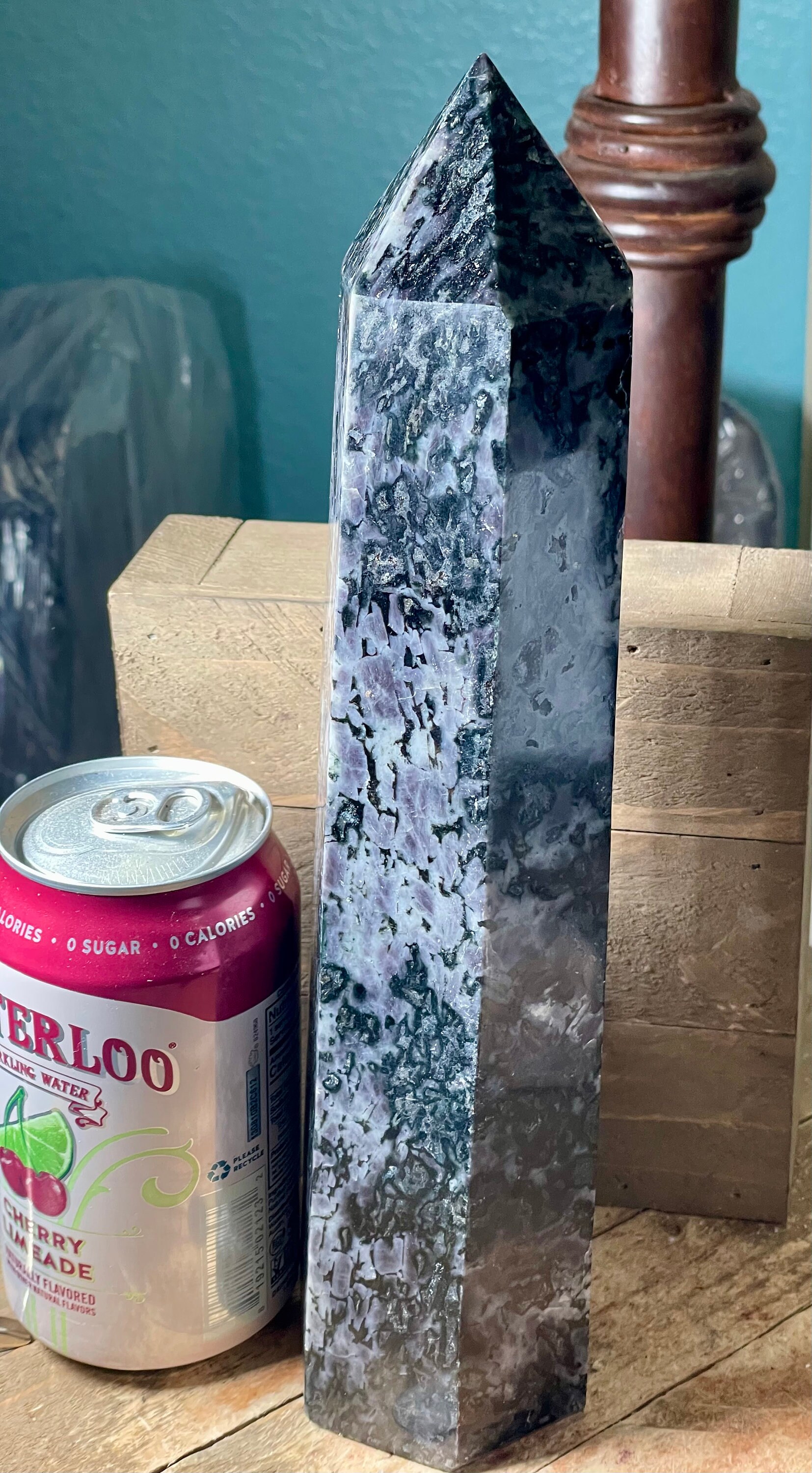 Mammoth Polished Indigo Gabbro Towe Wholesale Point Indigo Gabbro Towe Crystal Has Imperfections ...