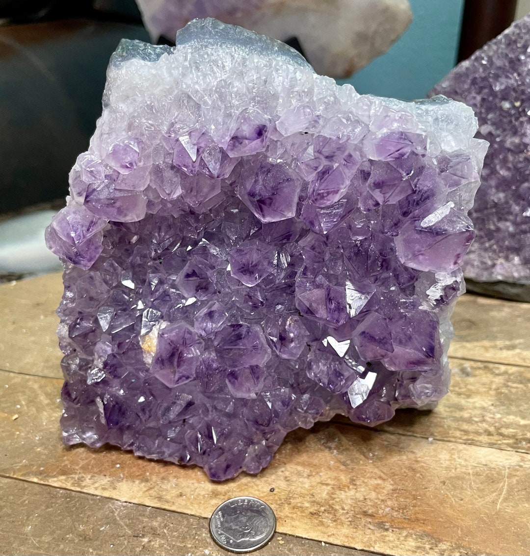 Standing Amethyst Cluster Cut Base Druze Geode Amethyst Cut - Etsy