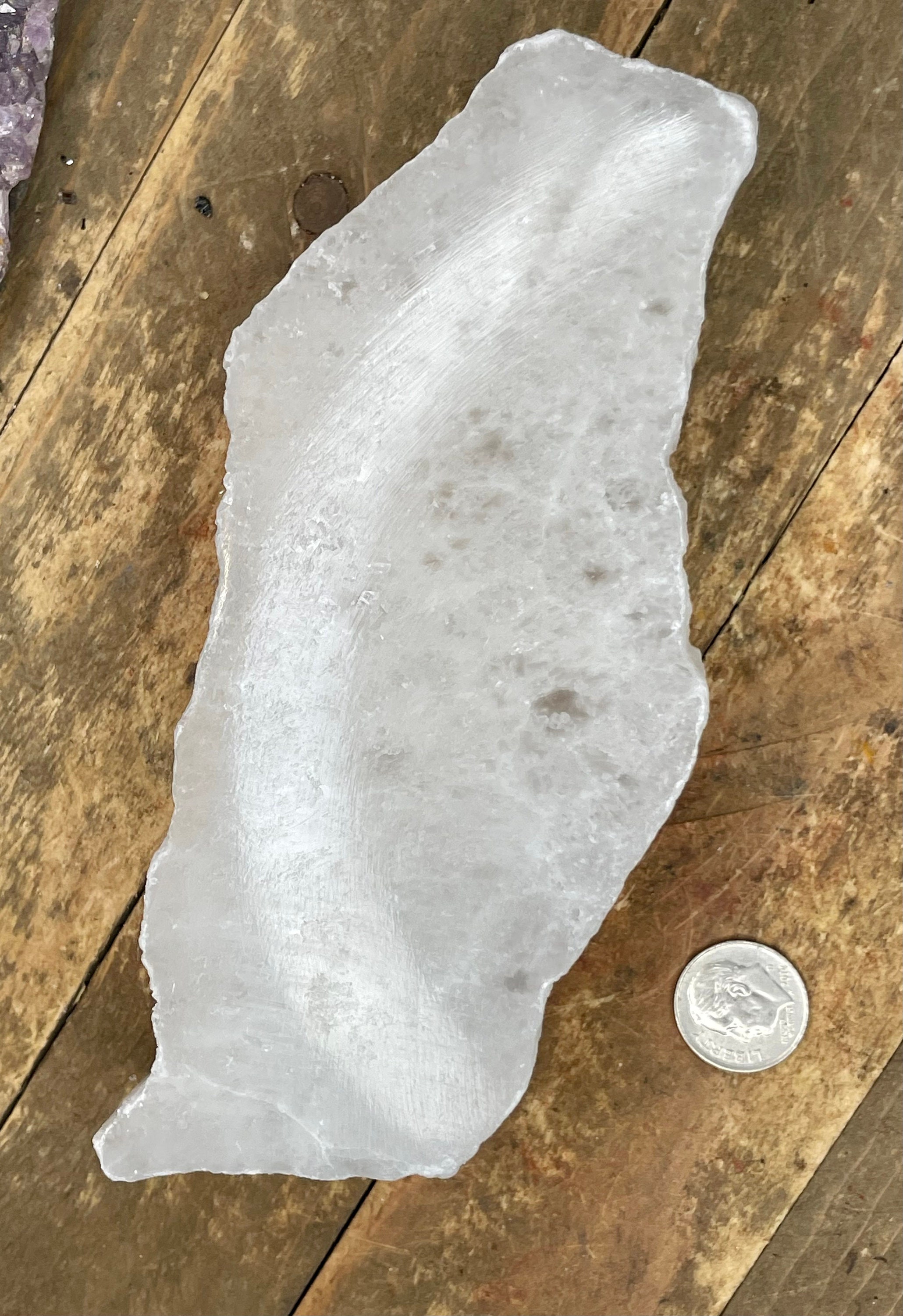 one polished selenite slab ,Selenite one of the more powerful healing ...