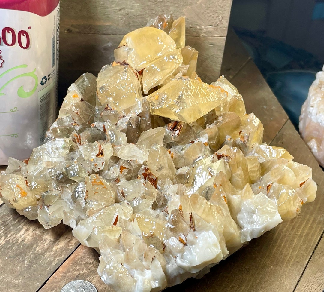 Big Beautiful Dogtooth Calcite Crystal Point Cluster, Morocco, Gorgeous ...