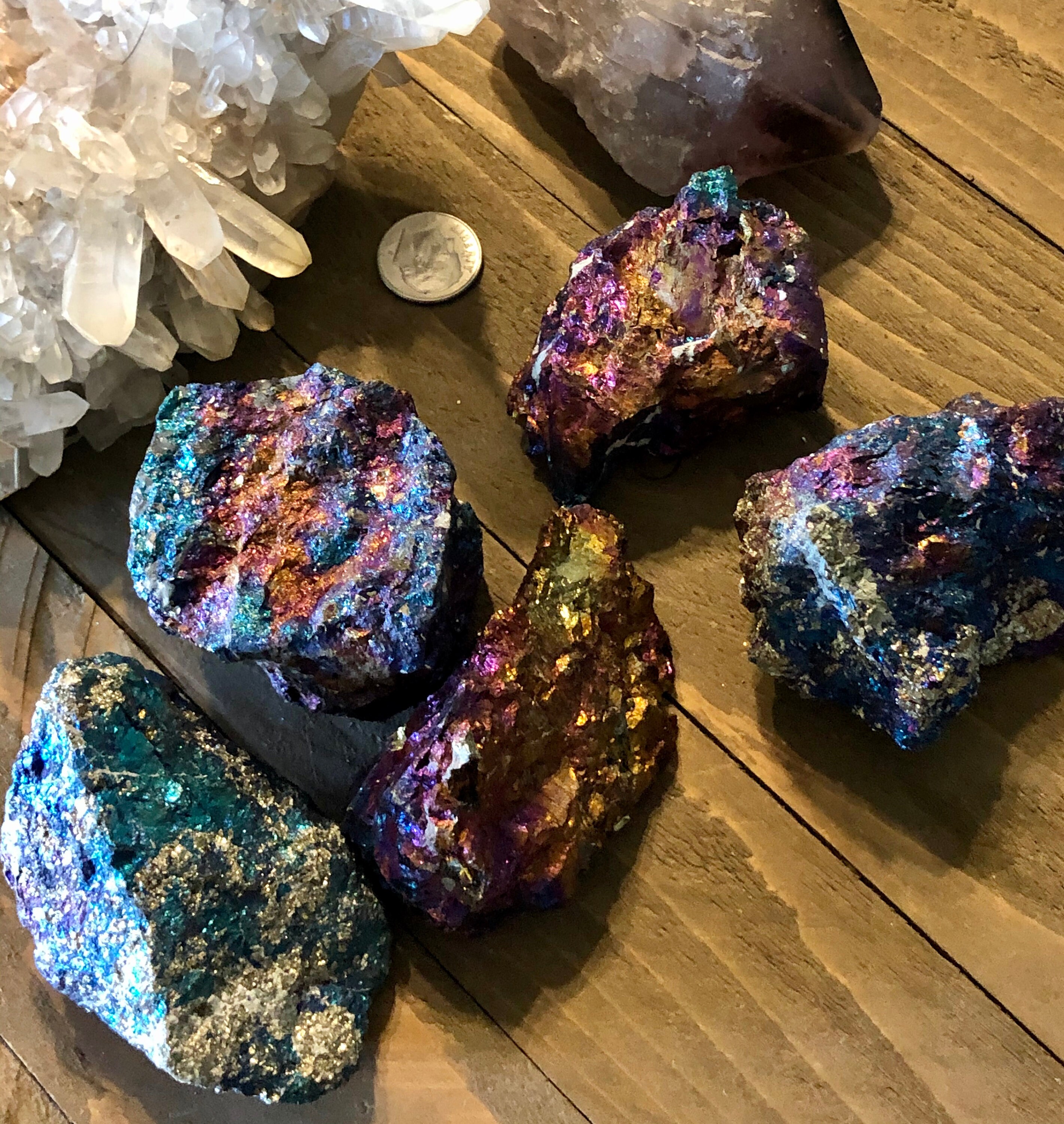 Peacock Ore Rough Crystal Specimen,Happiness, Joy, Positivity ,Promotes ...