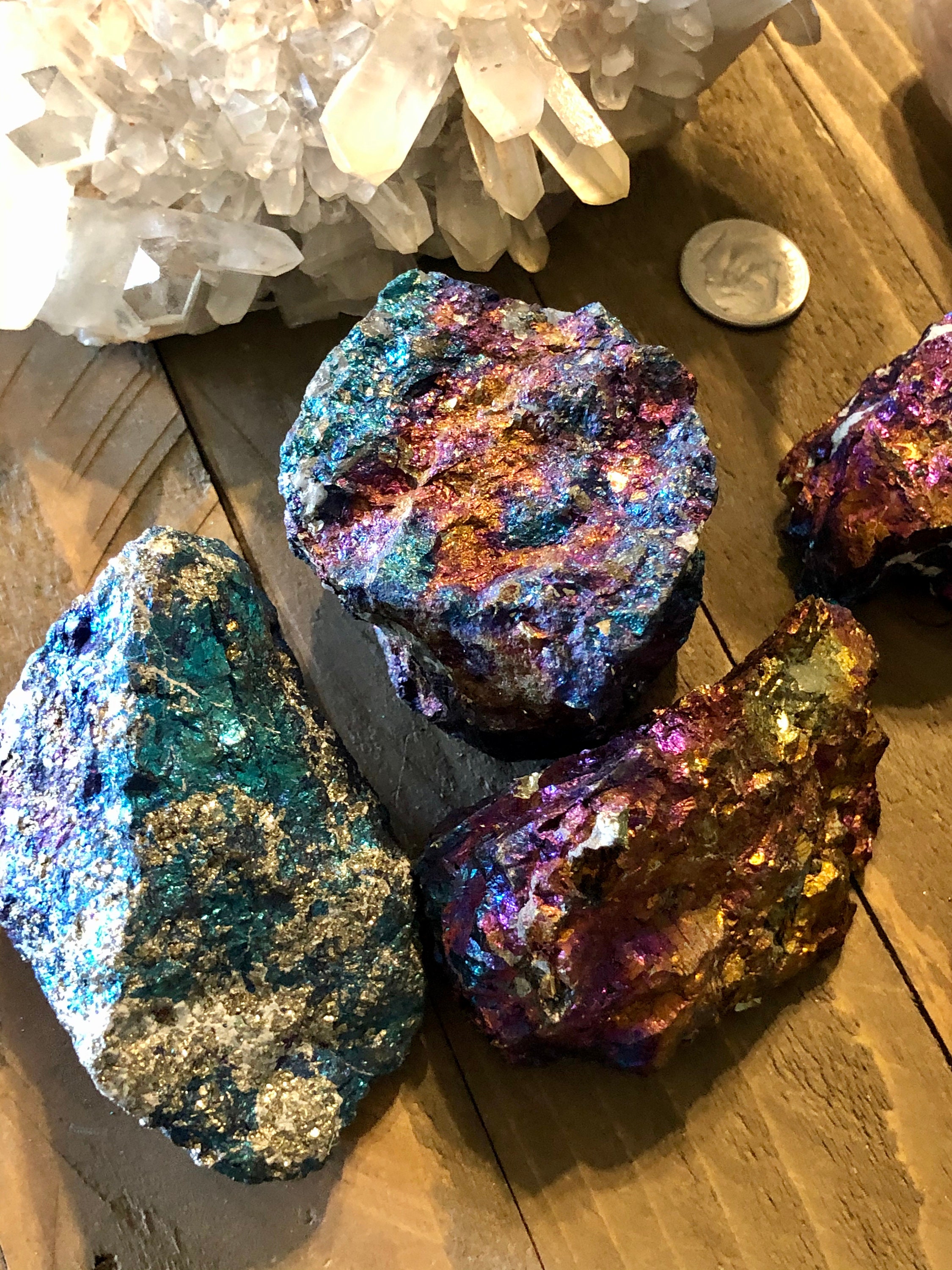 Peacock Ore Rough Crystal Specimen,Happiness, Joy, Positivity ,Promotes ...