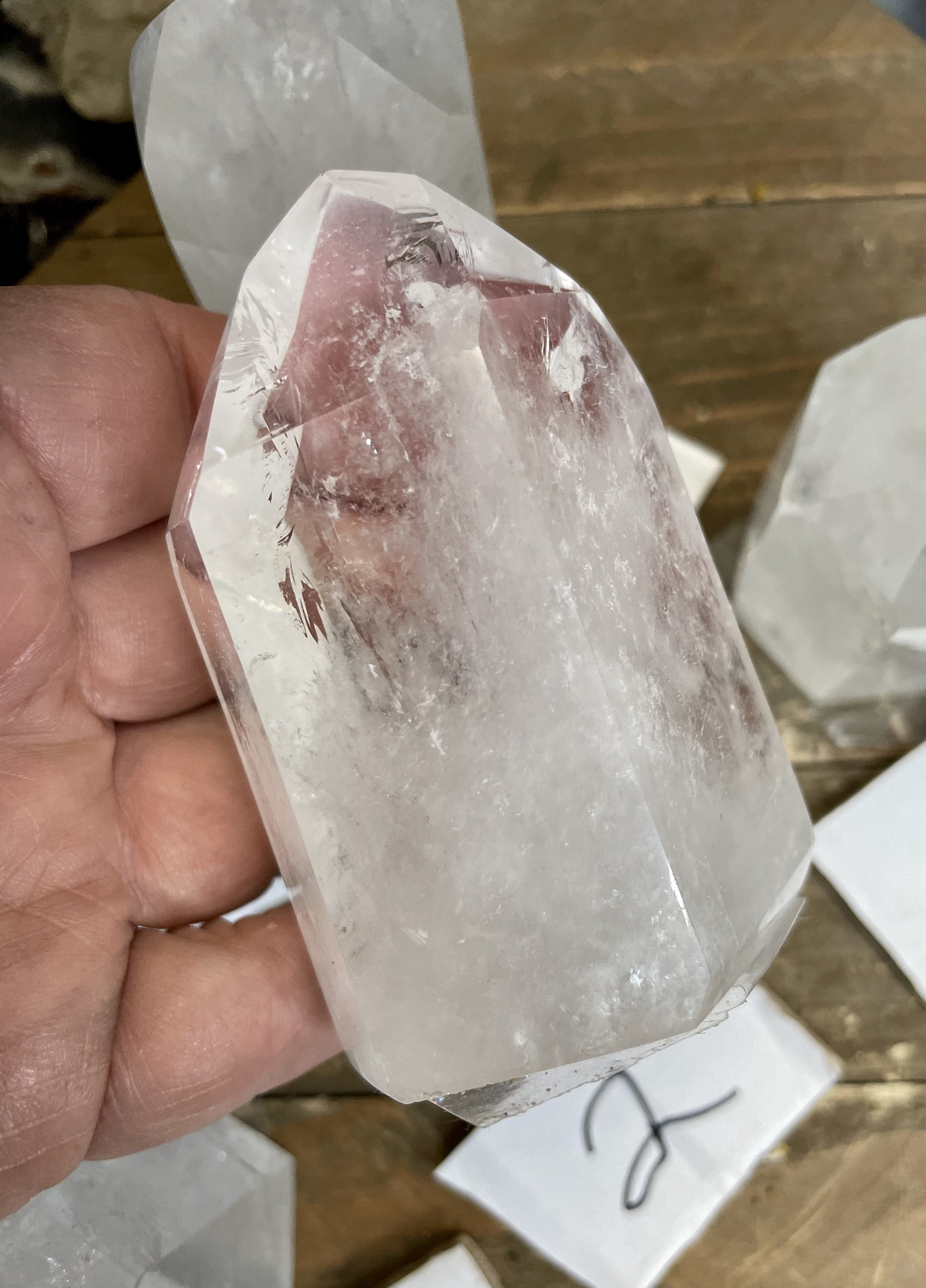 Polished Quartz Point, Quartz point crystal, Clear Quartz Tower, Quartz ...