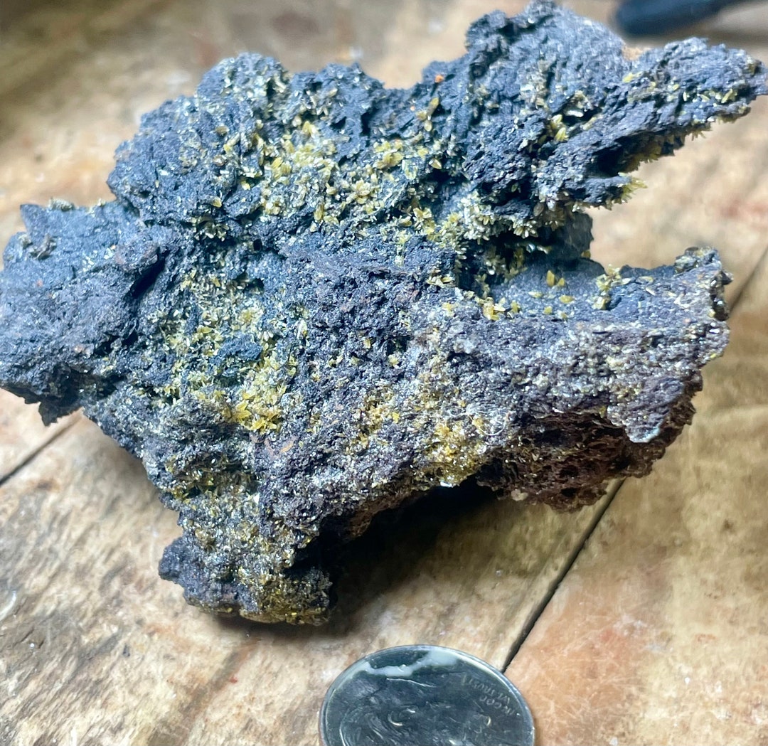 Mimetite Goethite, Limonite, Calcite Specimen, Mexico Hematite Matrix Cluster Mineral Specimen ...