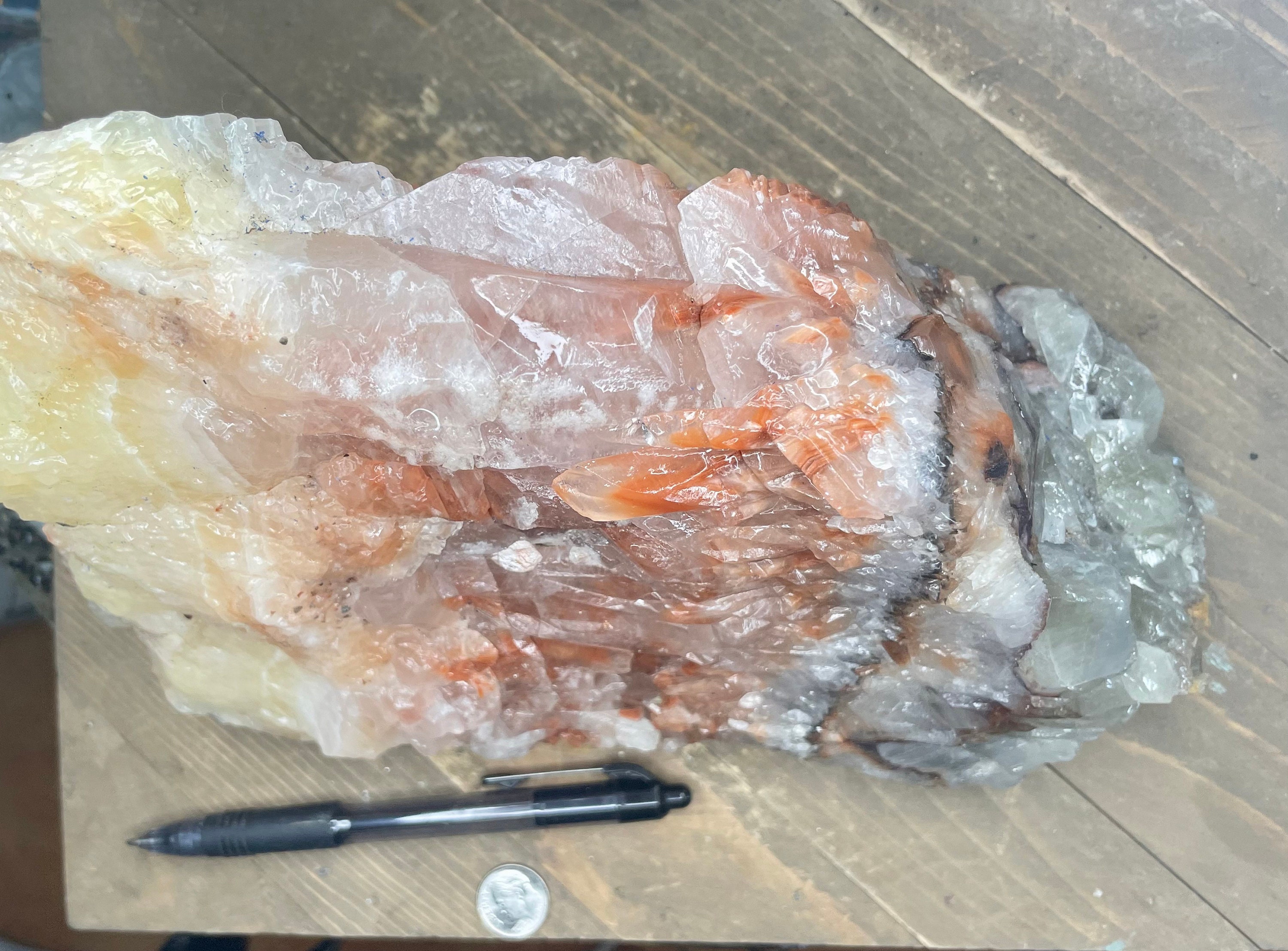 large Red Banded Calcite Crystal Mexico Specimen from Mexico it has a ...
