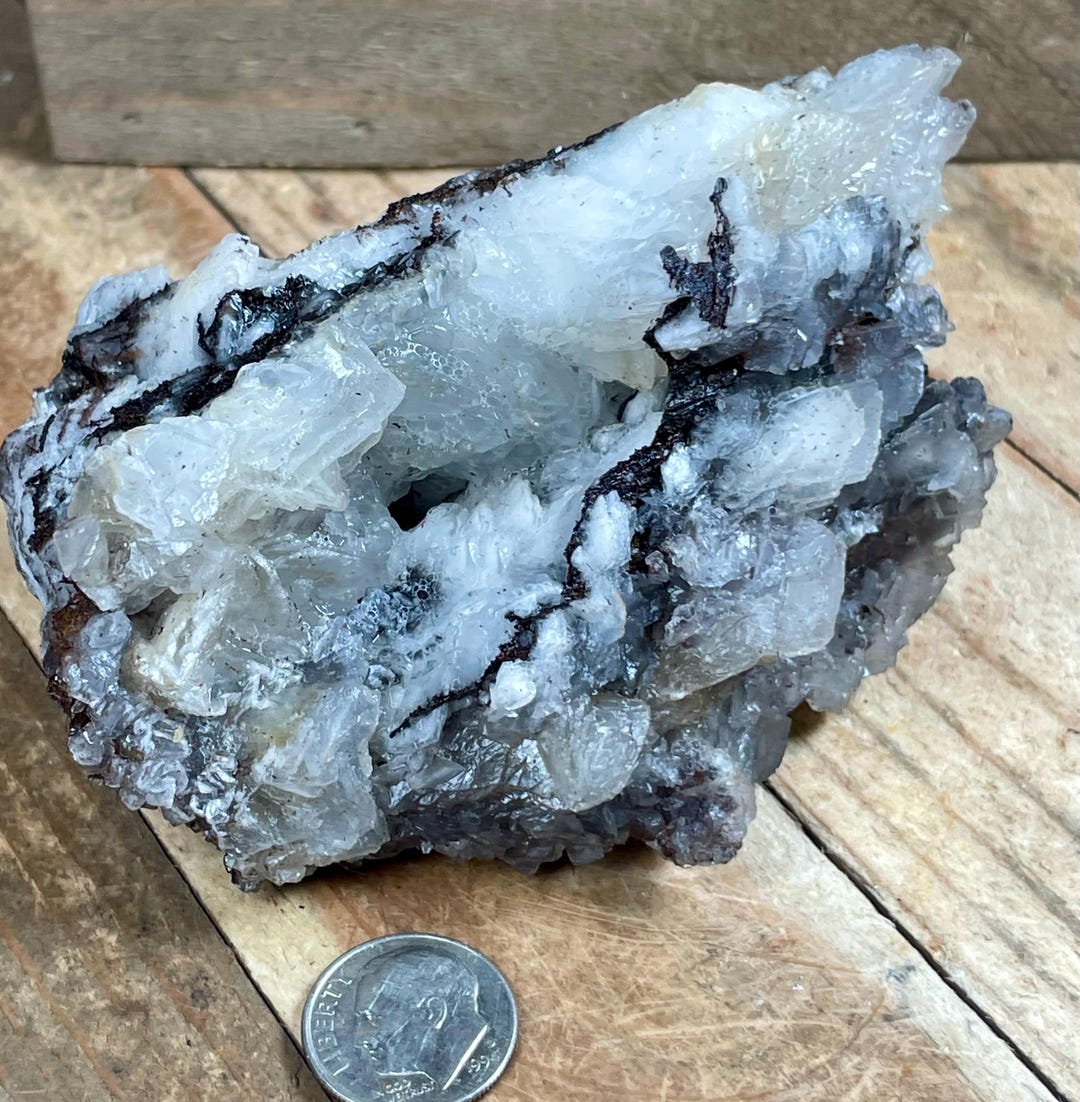 Stalactite Crystal Cluster Has Druzy Calcite and Aragonite Crystal ...