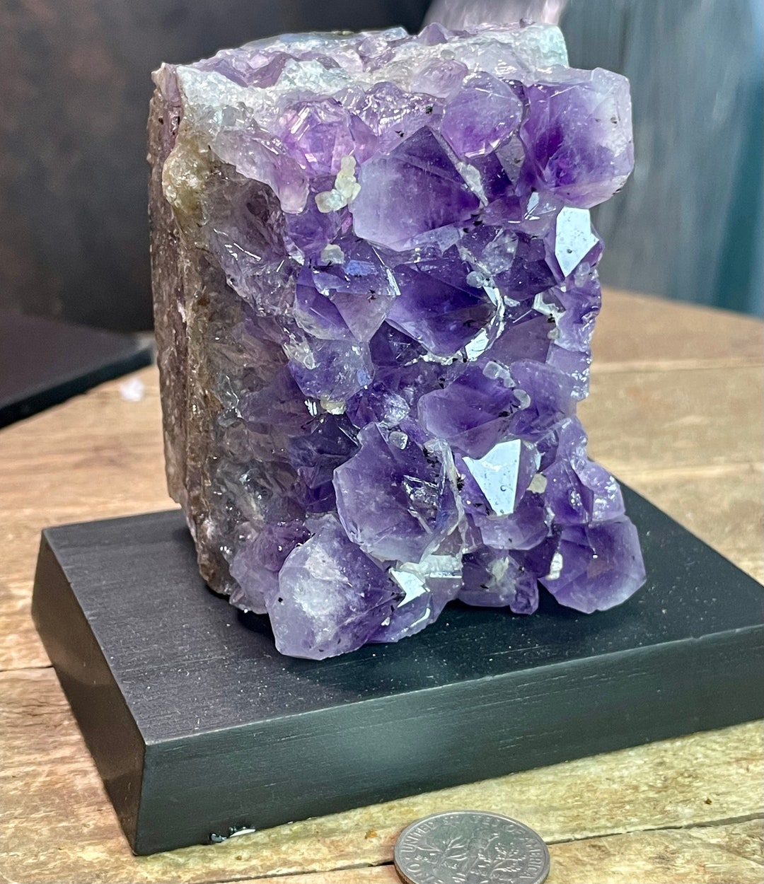 Standing Amethyst Cluster Cut Base Druze Geode Amethyst Cut - Etsy