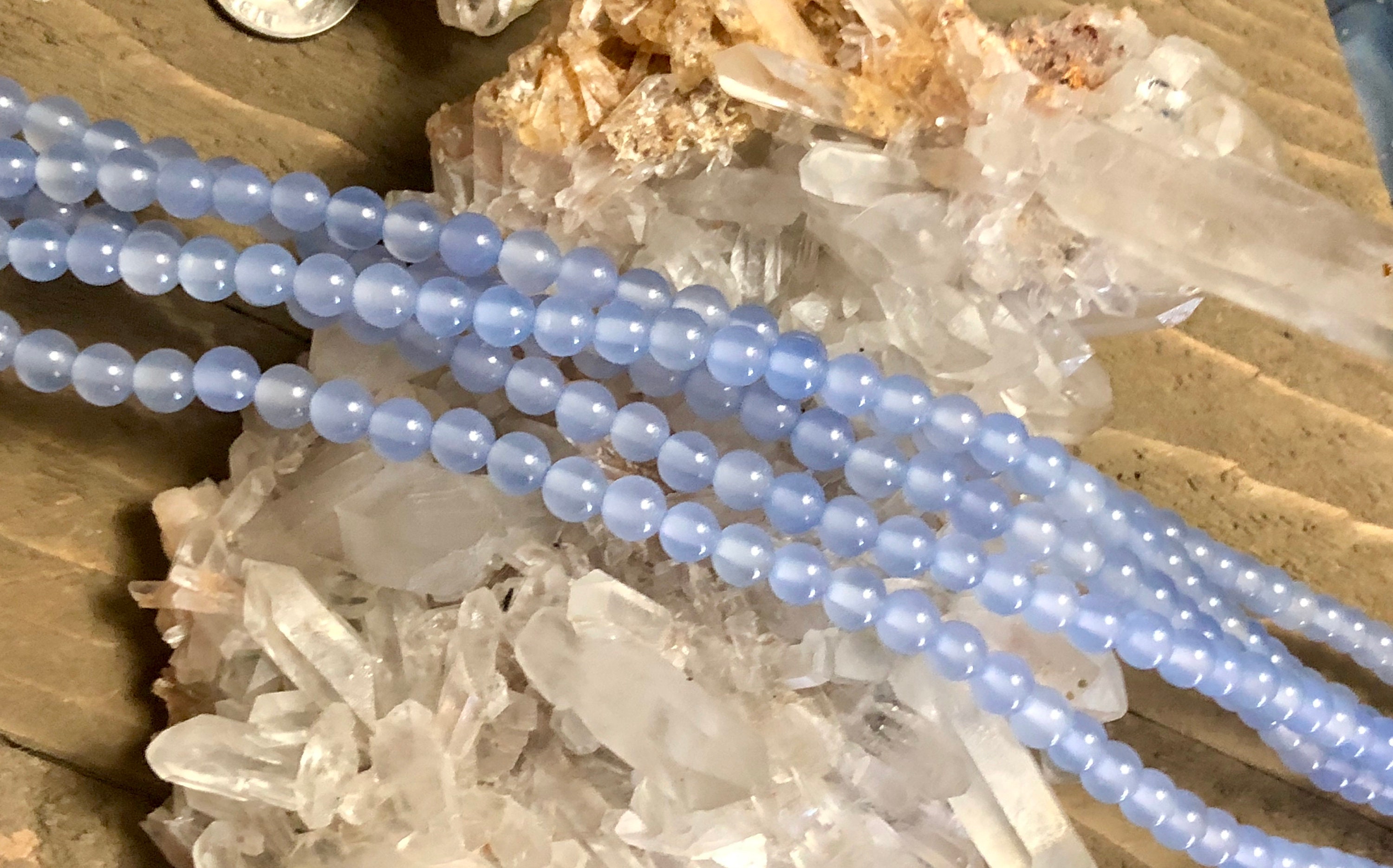 Natural Light Lavender Blue Agate Gemstone Beads,Lavender Blue Agate ...
