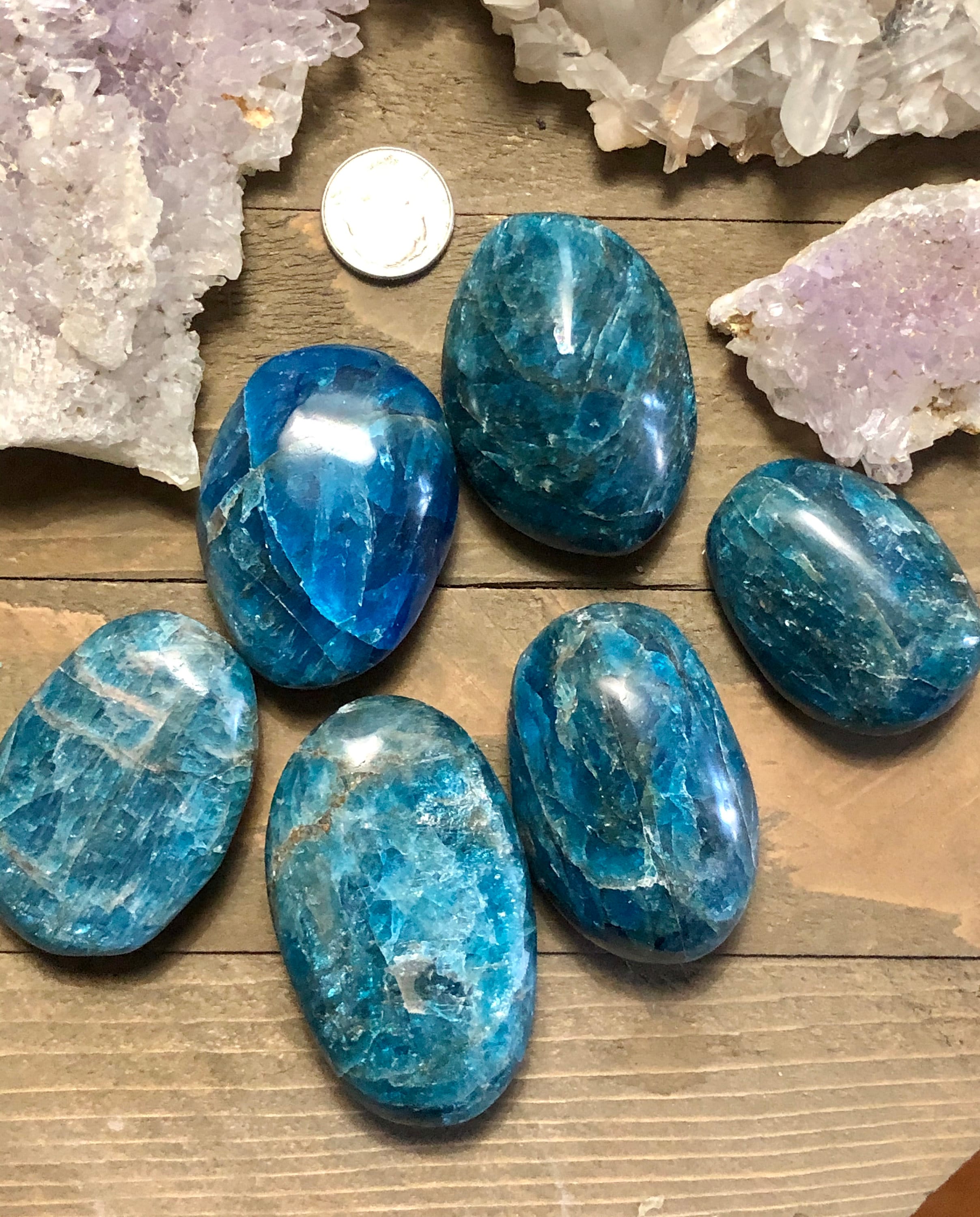 Apatite Palm Stone,Smooth Polished Apatite Stone, Palm Stone, Pocket ...