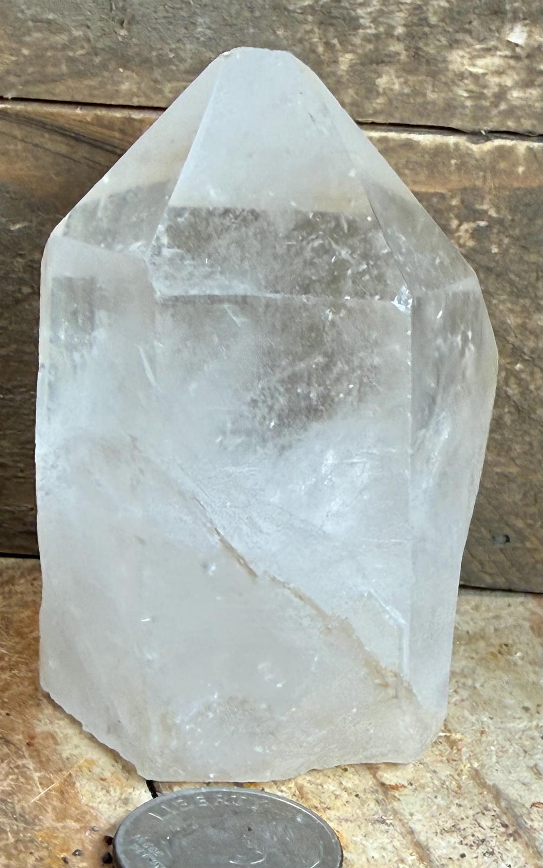 Polished Top Quartz Point Cut Base Quartz Crystal Point Minor ...