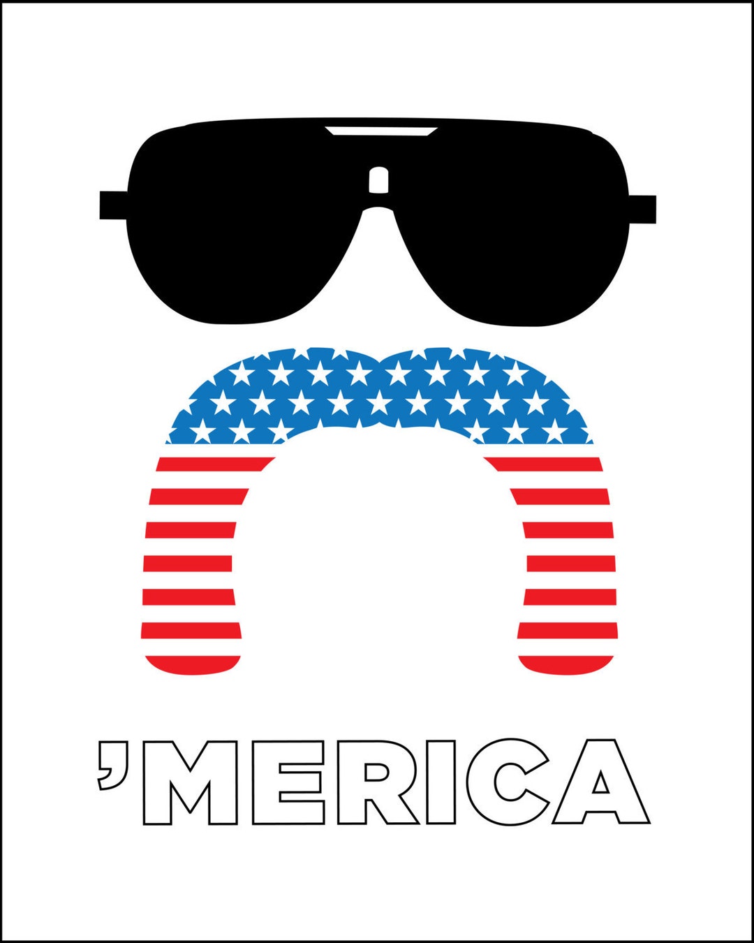 MERICA Art Print - Etsy