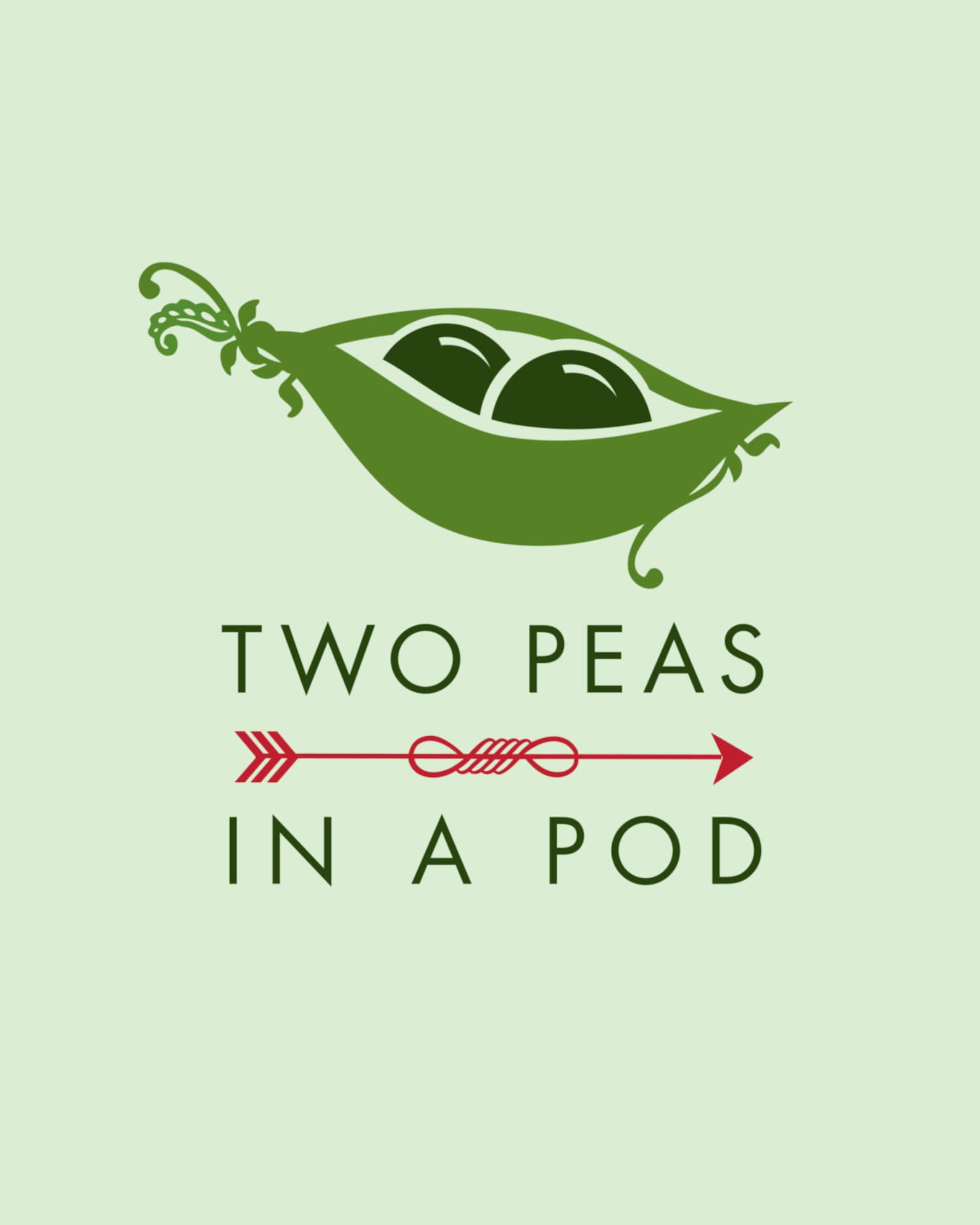 Two Peas in a Pod Art Print - Etsy