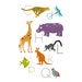 Safari / Jungle Animal Alphabet Print - Etsy