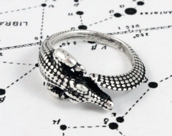 Alligator ring | Etsy