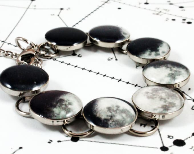 Accurate Phases of the Moon Bracelet - Etsy