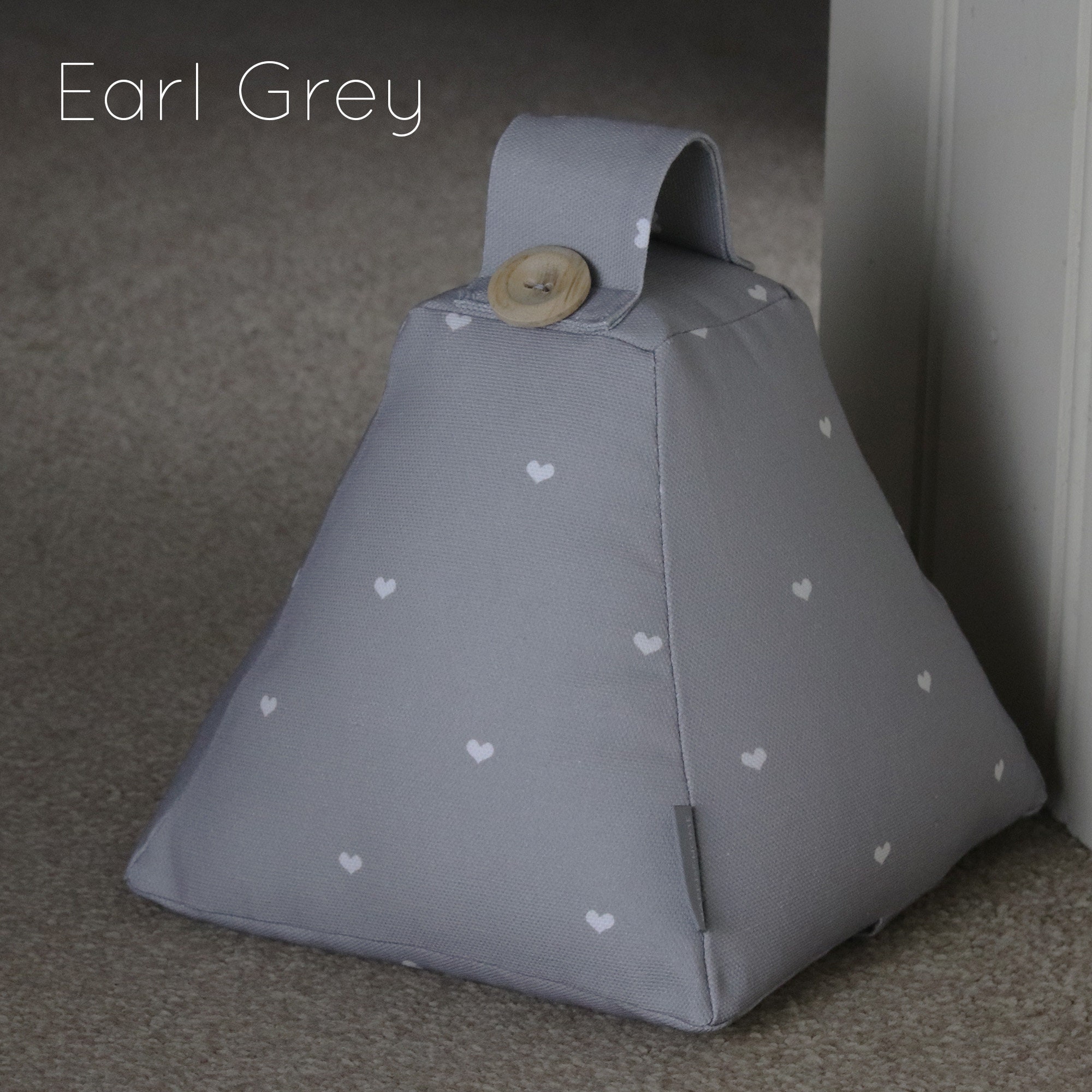 Shabby Chic Fabric Doorstop Doorstopper Handmade in Earl Grey - Etsy UK