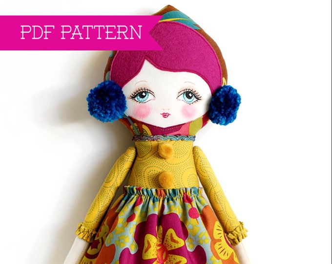 Doll Pattern PDF Pattern Cloth Doll Rag Doll Art Doll - Etsy