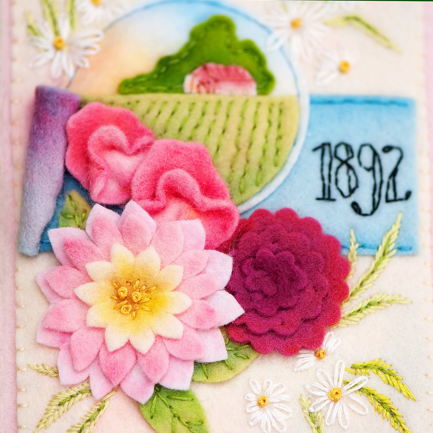 PDF Pattern, Wool Felt Pattern, Seed Packet, Flower Embroidery, Garden ...