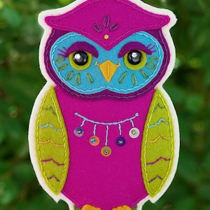Cecil the Owl Felt Ornament Pattern PDF - Etsy