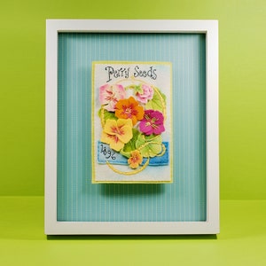 PDF Pattern, Wool Felt Pattern, Seed Packet, Flower Embroidery, Garden ...