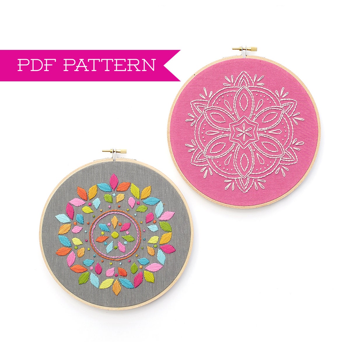 Embroidery Pattern PDF pattern Mandala design Mandala | Etsy