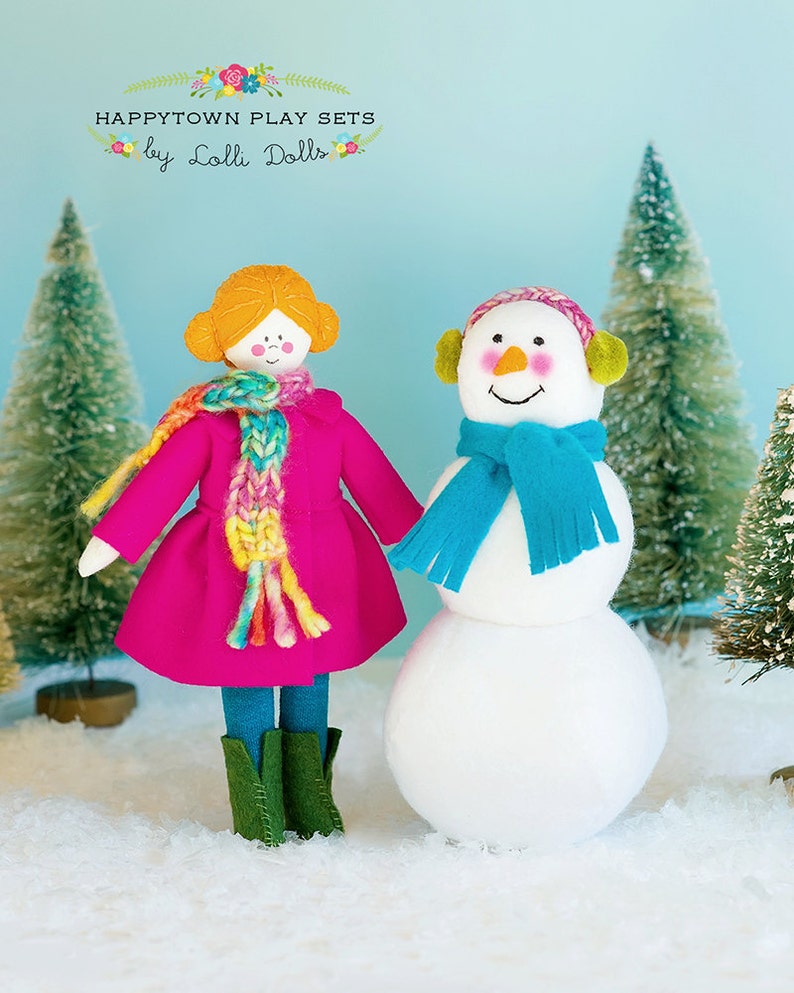 PDF Doll Patterns Snowman Doll Clothes Plushie Pattern - Etsy