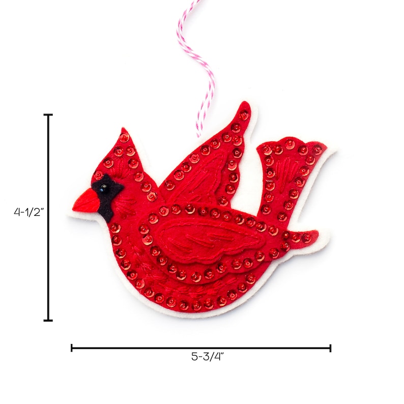 Cardinal PDF Pattern Bird House Christmas Ornament DIY - Etsy