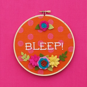 PDF Pattern, Embroidery Pattern, Funny Embroidery, Curse Word Art ...