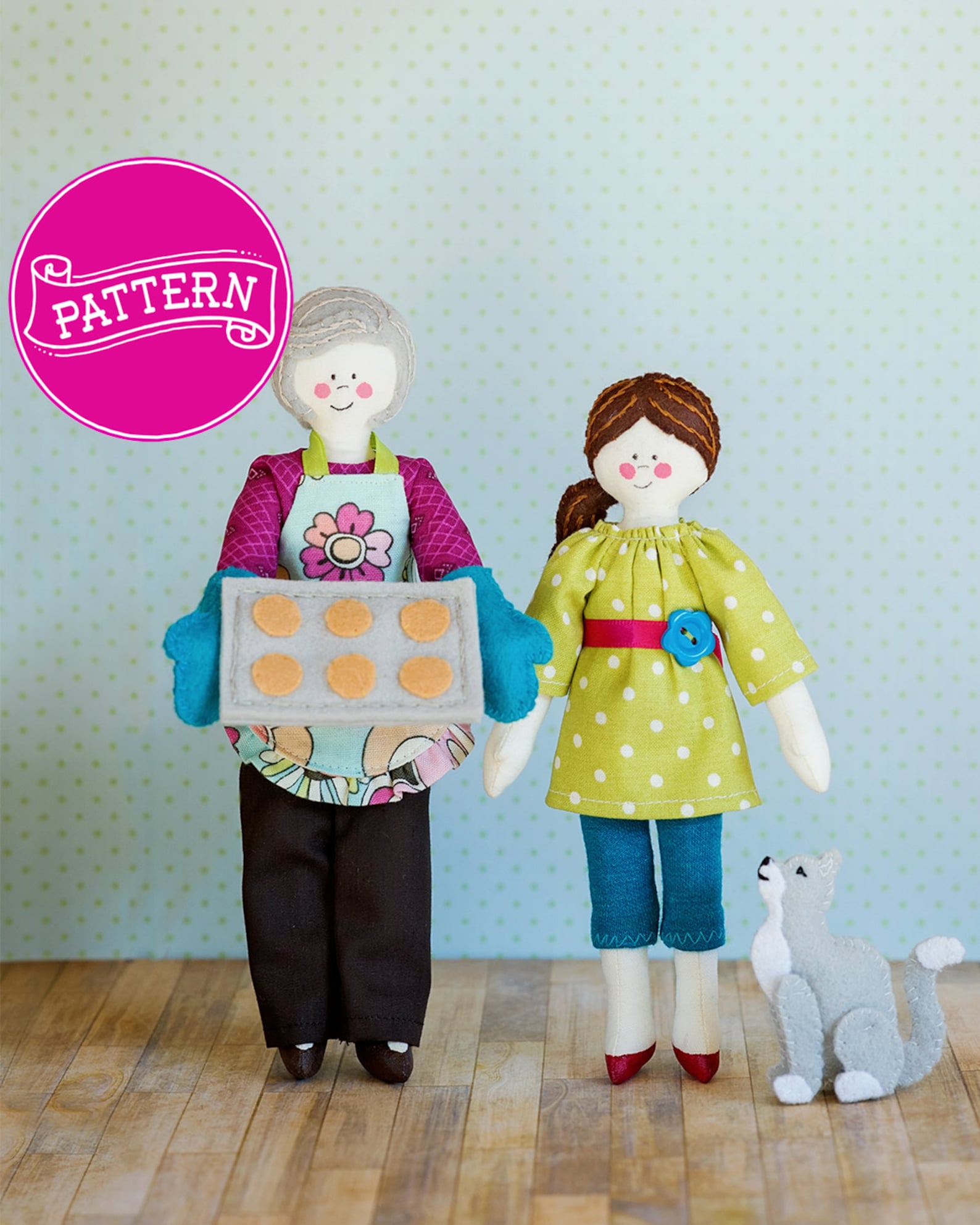 PDF Doll Patterns Wool Felt Doll Clothes Plushie Pattern - Etsy