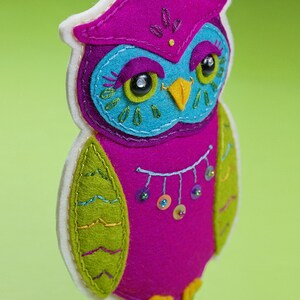 Cecil the Owl Felt Ornament Pattern PDF - Etsy