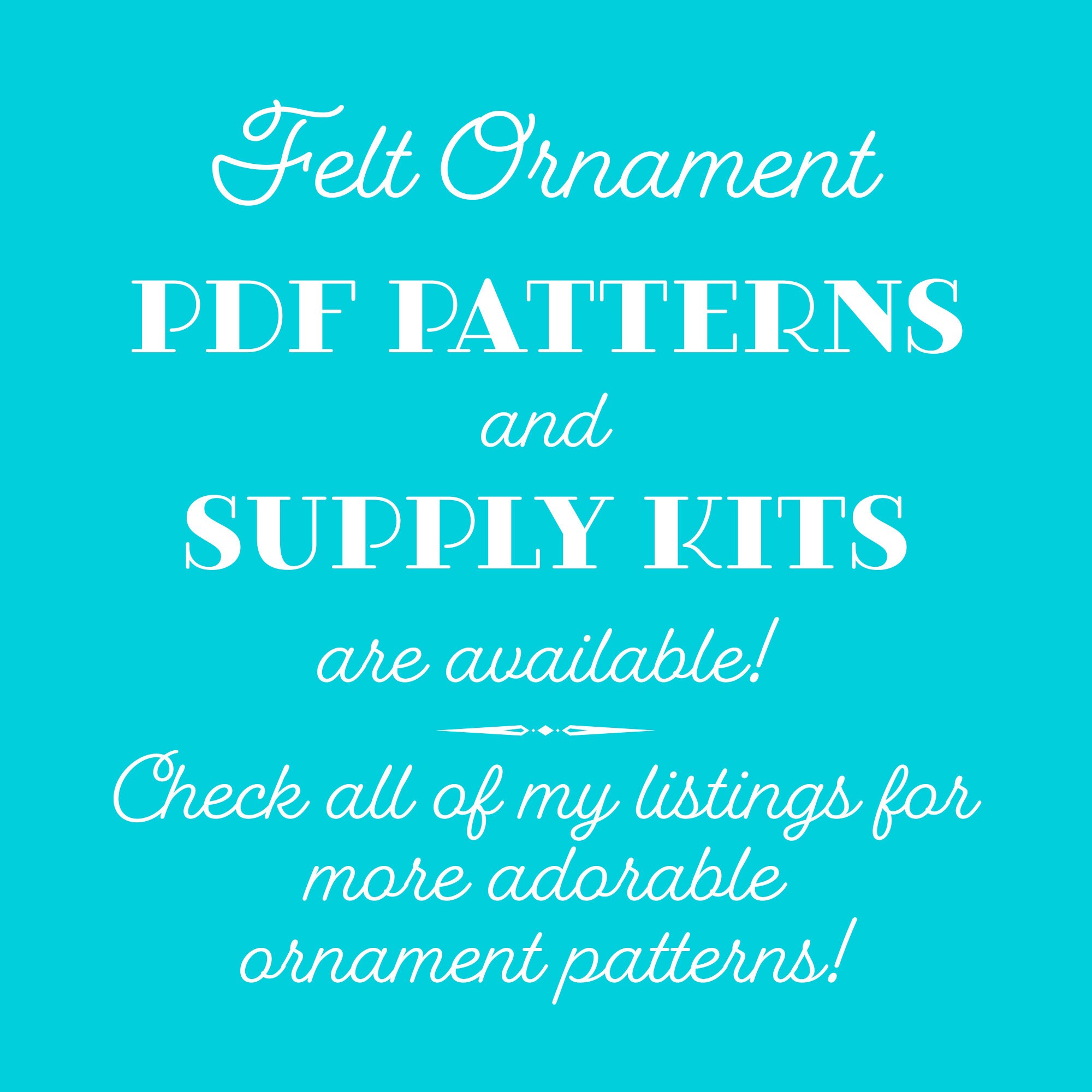 Mitten Ornament, PDF Pattern, Christmas Ornament, Felt Pattern, Winter ...